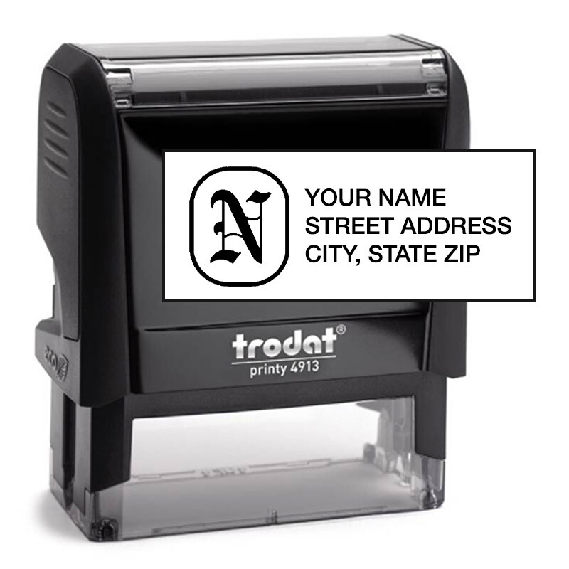 Monogram Address Stamp | MIP Checks & Forms
